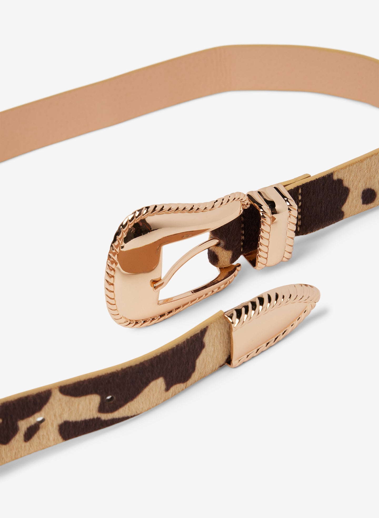 Astrid Western Cow Print Belt – SHOP AYURE